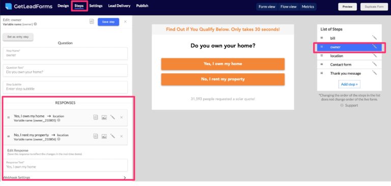 Create Multi Step Form With Progress Bar (Without Code)