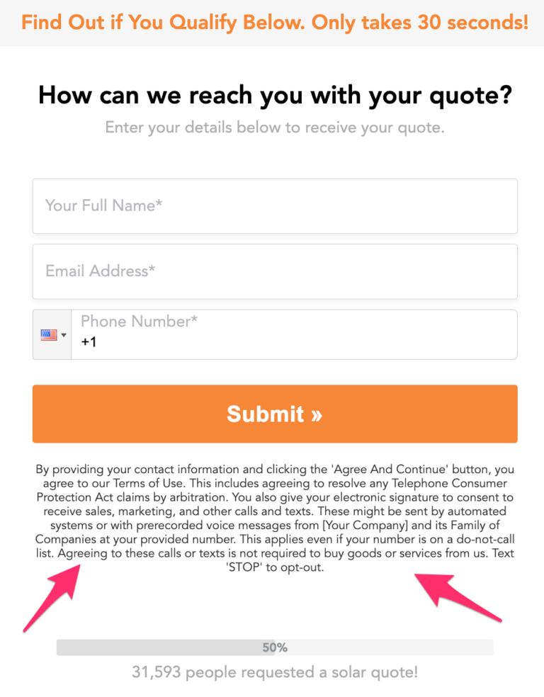 TCPA Compliance Checklist for Your Lead Forms (With Examples)