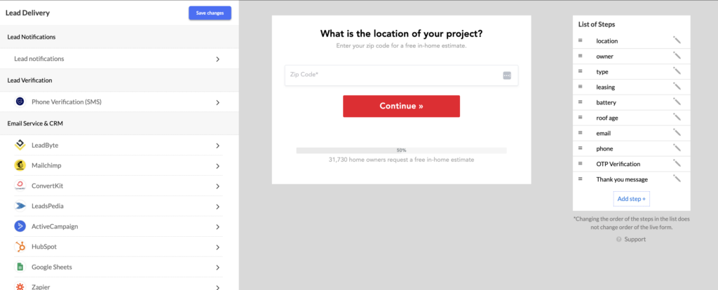 Build Powerful Multi Step Forms | LeadCapture.io