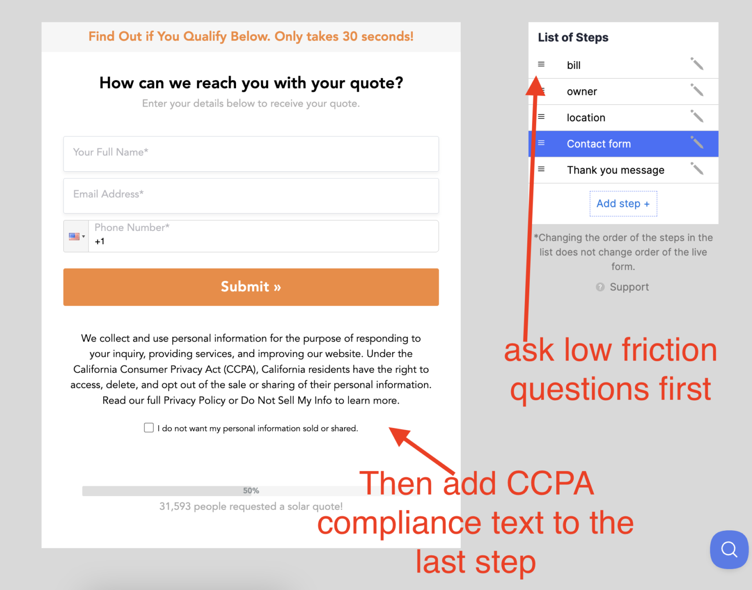 Creating CCPA Compliant Forms (With CCPA Template)
